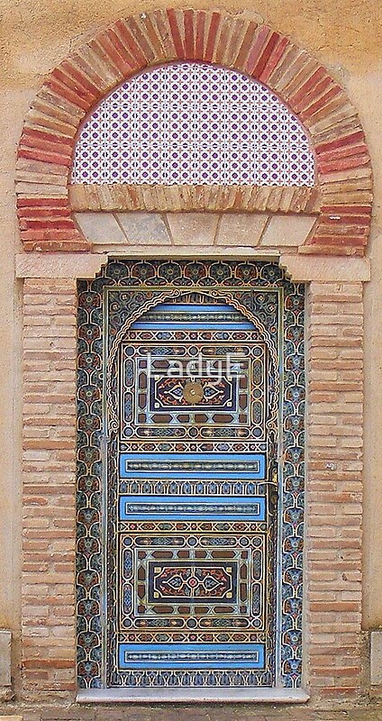 "Castle door in blue" by LadyE | Redbubble