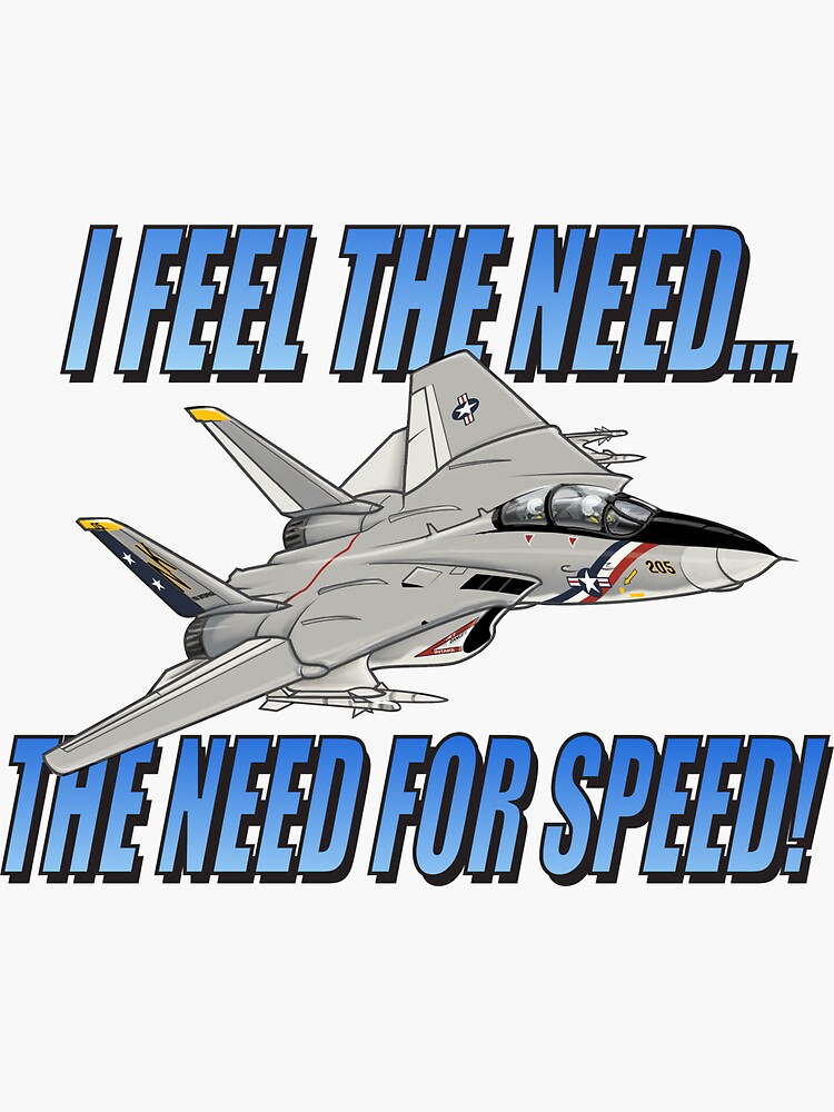 "The Need for Speed" Sticker for Sale by fritzthefox | Redbubble