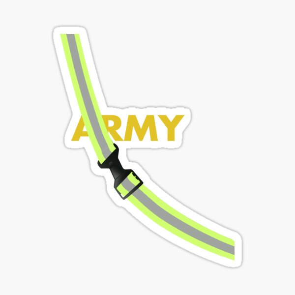 "Army PT Belt Shirt" Sticker for Sale by LowDownGraphics | Redbubble