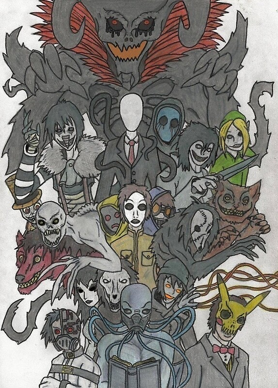 "Creepypasta Group" by Beastrider9 | Redbubble