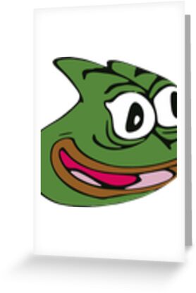 "Pepega Twitch Emote" Greeting Card by mattysus | Redbubble
