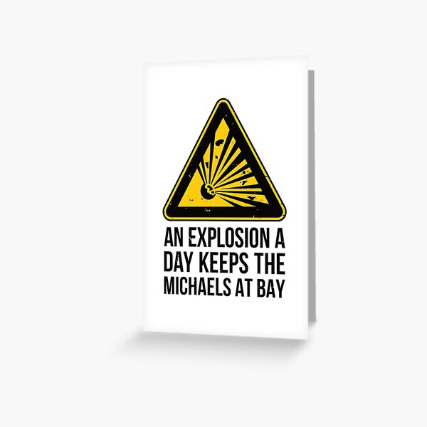 "Michael Bay Meme" Greeting Card for Sale by IncognitoMode | Redbubble
