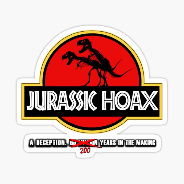 "Dinosaur Hoax" Sticker for Sale by ODDTV | Redbubble