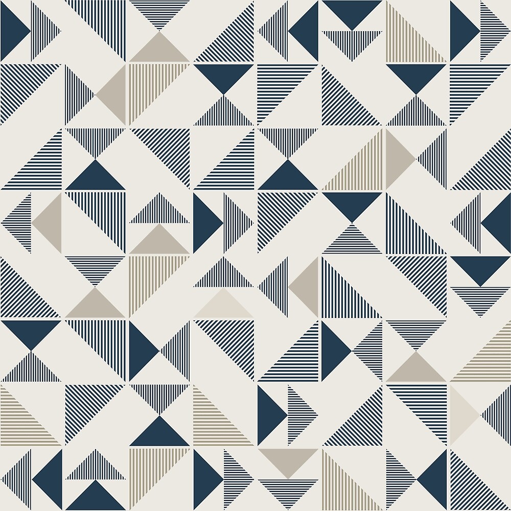 "Mid-Century Modern Geometric Pattern" by Merakai | Redbubble