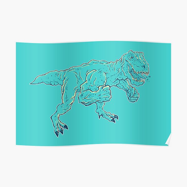 "Buff T-Rex" Poster for Sale by strangethingsA | Redbubble