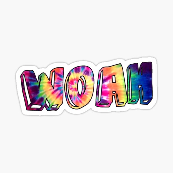 "Rainbow Tie-Dye Word " Woah "" Sticker by bribri1010 | Redbubble