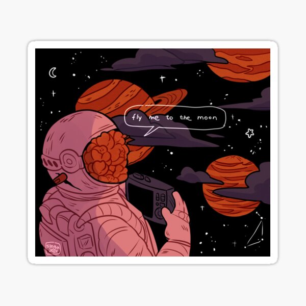 "spaceman" Sticker for Sale by Singajelly | Redbubble