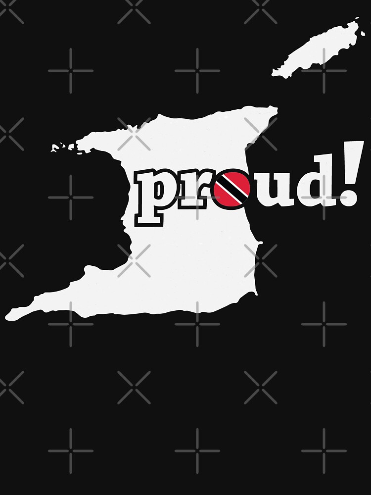 "Trinidad and Tobago Map - Proud" T-shirt for Sale by identiti ...
