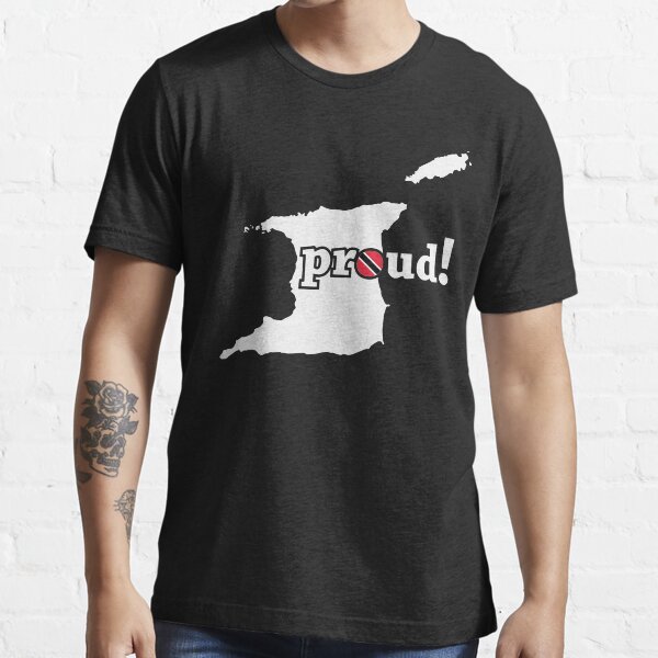 "Trinidad and Tobago Map - Proud" T-shirt for Sale by identiti ...