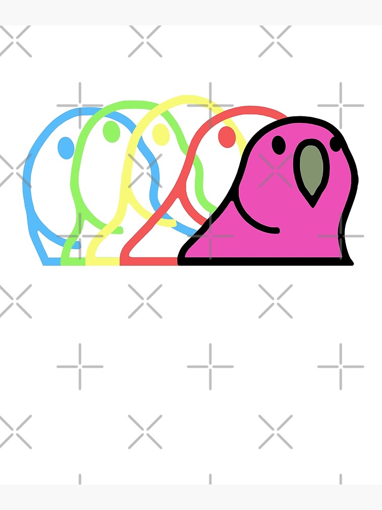 "Party Parrot Emoji GIF" Art Print by ShifterDesign | Redbubble