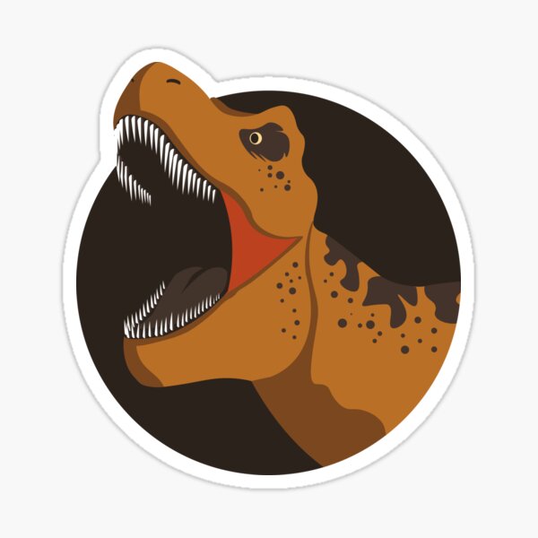 "Tyrant Lizard King" Sticker for Sale by blodot | Redbubble