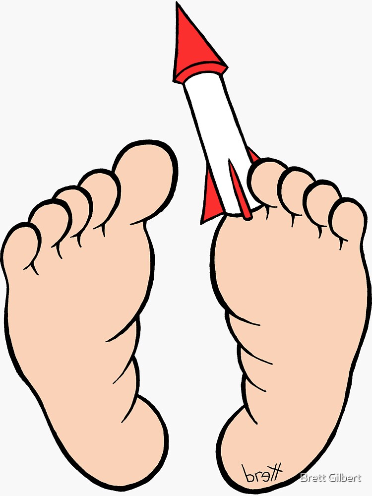 "Missile Toe" Sticker by bgilbert | Redbubble