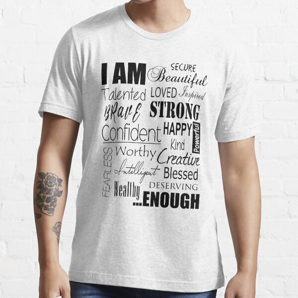 "The I AM Positive Affirmation Print - Female" T-shirt for Sale by ...