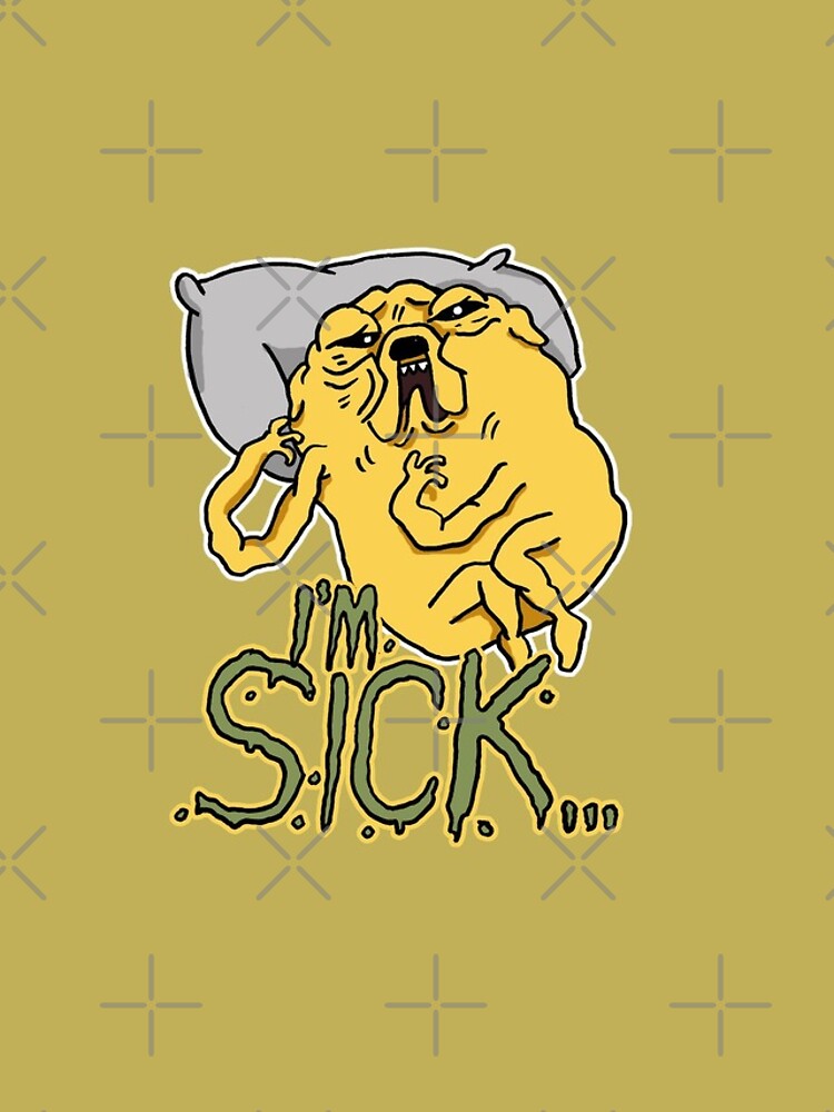 "Sickly Jake from Adventure Time™ "I'm Sick" Quote" iPhone Case for ...