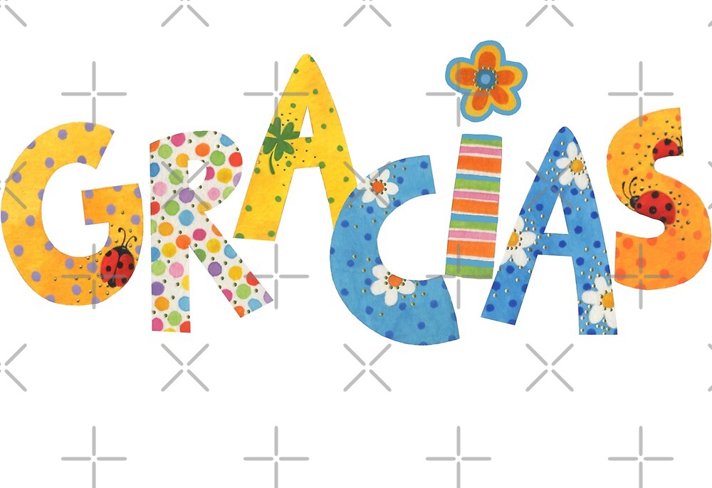 "Colorful Gracias" by Seehas-Design | Redbubble