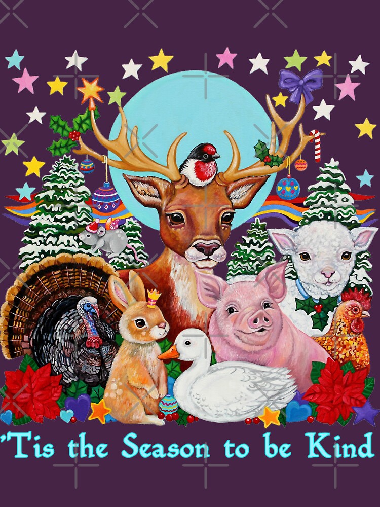 "'Tis the Season to be Kind - Christmas kindness message" T-shirt for ...