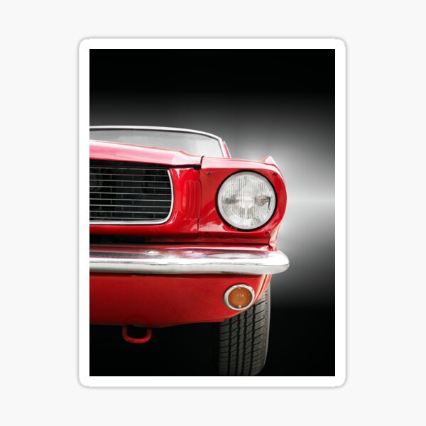 "US classic car Mustang 1965" Sticker for Sale by BeateG | Redbubble