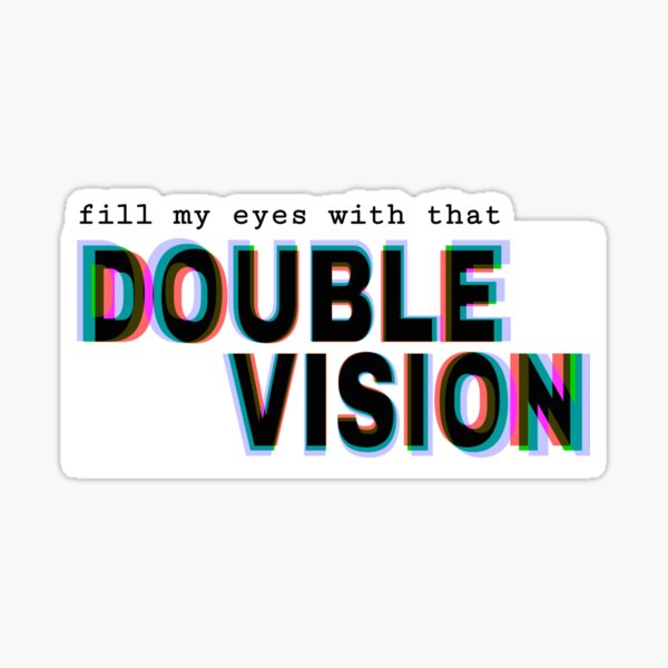 "Double Vision - Foreigner" Sticker for Sale by Emily D'Amato | Redbubble