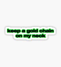 Gold Chain Stickers | Redbubble