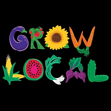 "Grow Local" Sticker for Sale by StressFreeThds | Redbubble