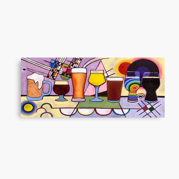 "Beer Glasses Types for Different Styles Painting, Taproom Beer Wall ...