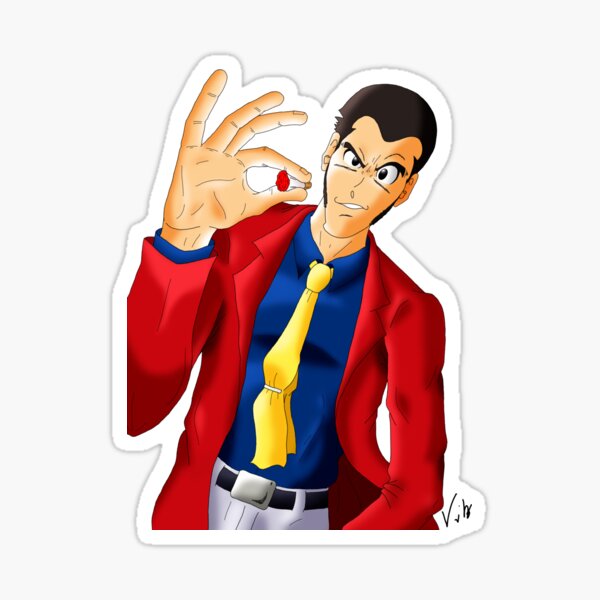 "Lupin III" Sticker for Sale by VitoVolonnino | Redbubble