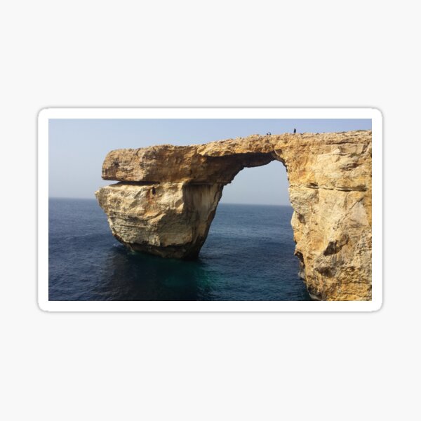 "Azure Window, famous stone arch of Gozo" Sticker for Sale by Ambasador ...