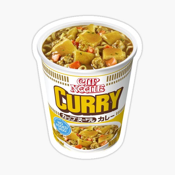 "Curry Cup Noodle Stickers" Sticker by WetToast | Redbubble