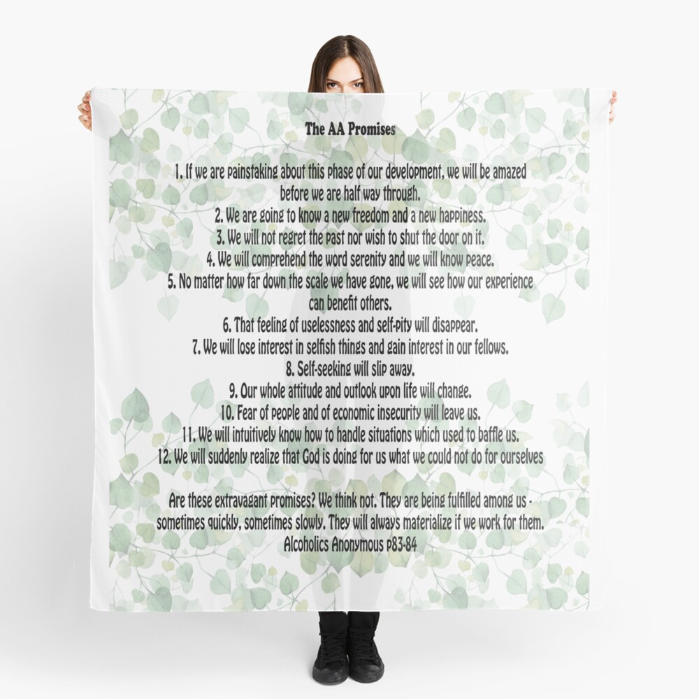"12 Step Promises AA Big Book" Photographic Print for Sale by Delights ...