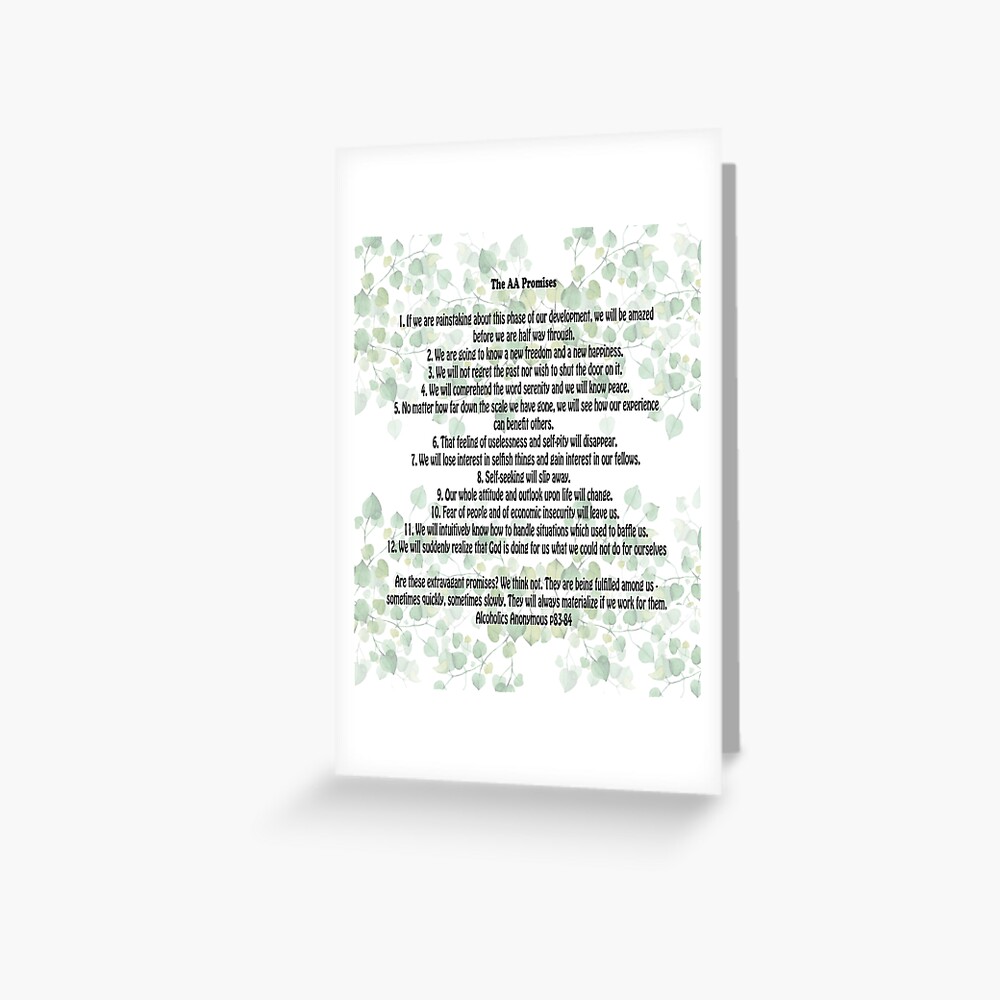 "12 Step Promises AA Big Book" Photographic Print for Sale by Delights ...