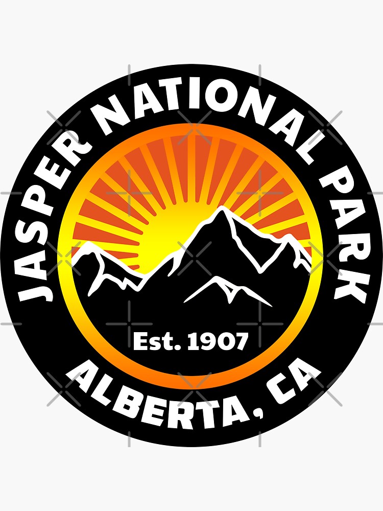 "Jasper National Park Alberta Canada Rocky Mountains Rockies" Sticker ...