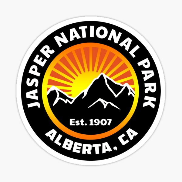 "Jasper National Park Alberta Canada Rocky Mountains Rockies" Sticker ...