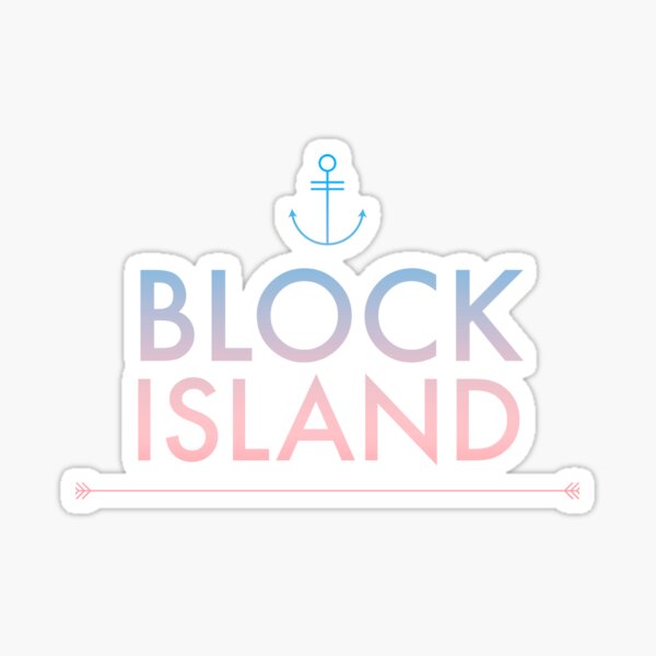 "block island" Sticker by EvyStickersx | Redbubble