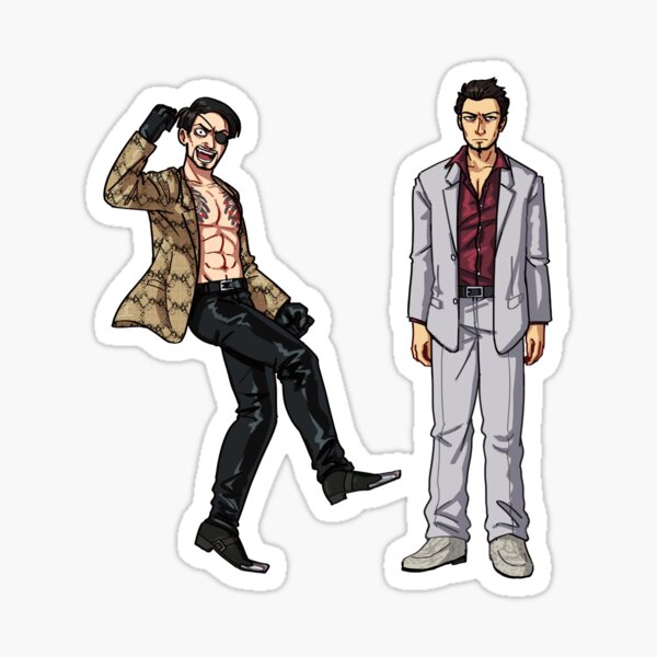 "Hype Majima" Sticker for Sale by awsmstevie | Redbubble