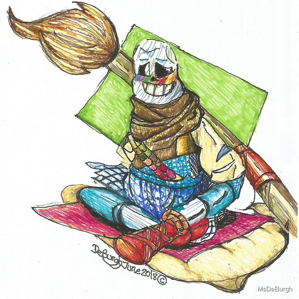 "Undertale Painter Sans" by MsDeBurgh | Redbubble
