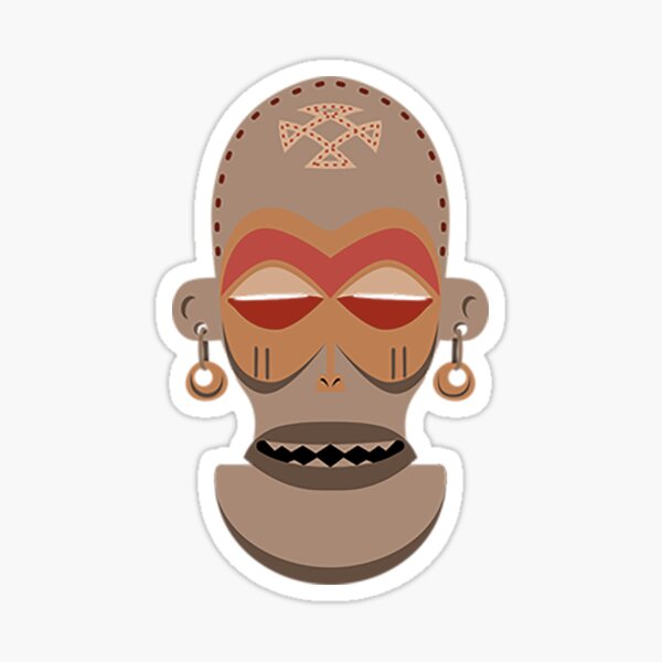 "tribal face" Sticker by mrpv7 | Redbubble