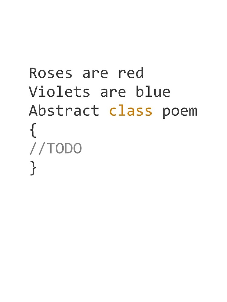 Lámina fotográfica «Las rosas son rojas, las violetas son azules, poema ...