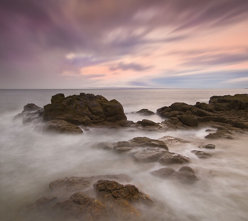 "Gullane Bay Rocks" by bluefinart | Redbubble