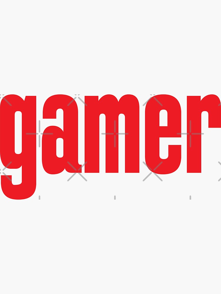 "Gamer Words Gamer Use" Sticker by ProjectX23 | Redbubble