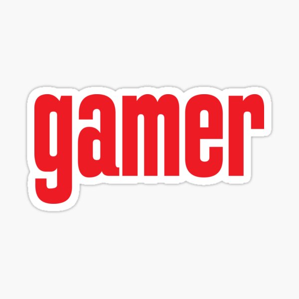 "Gamer Words Gamer Use" Sticker by ProjectX23 | Redbubble