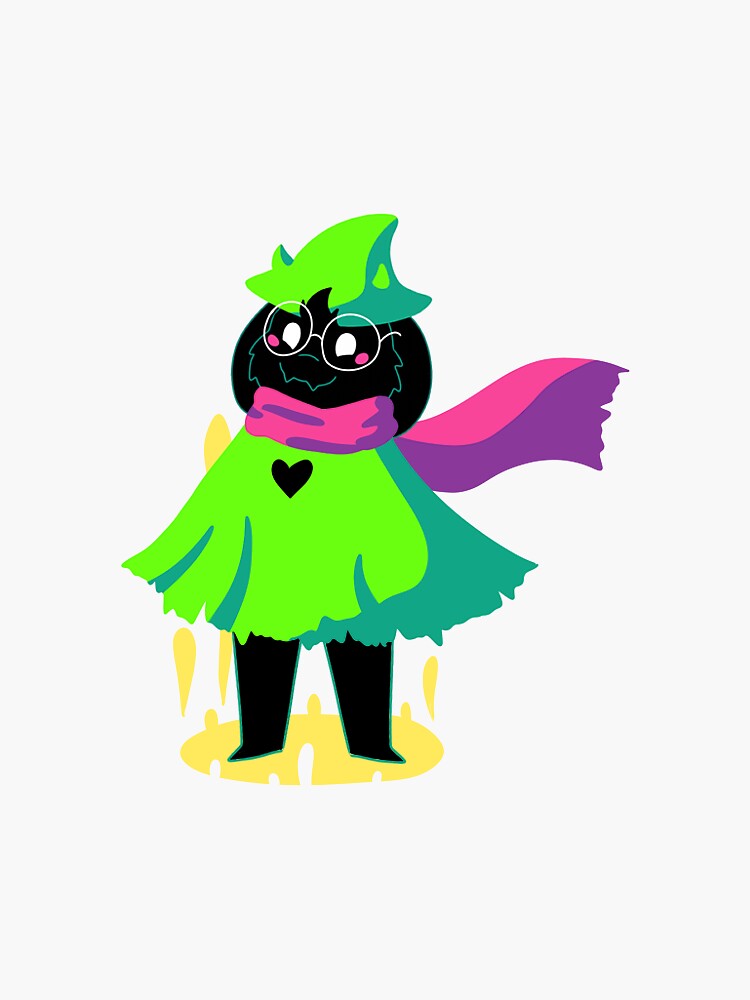 "DELTARUNE Ralsei Magic" Sticker for Sale by CozyCrow | Redbubble