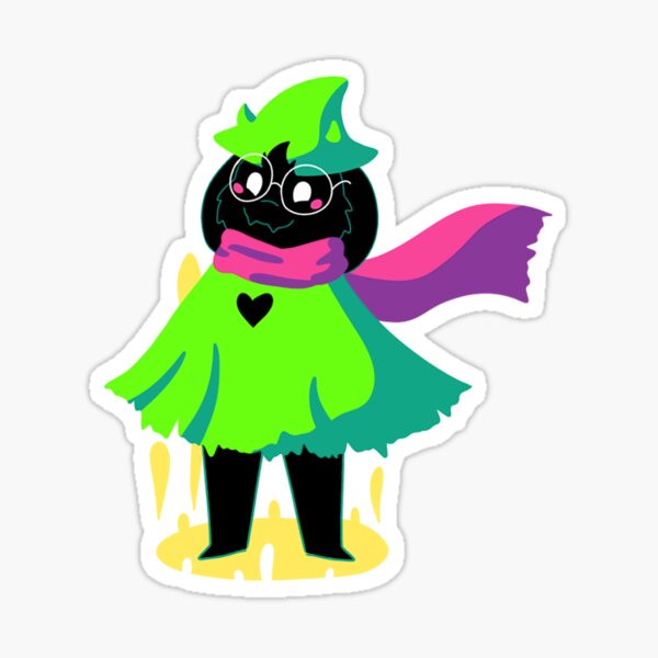 "DELTARUNE Ralsei Magic" Sticker for Sale by CozyCrow | Redbubble