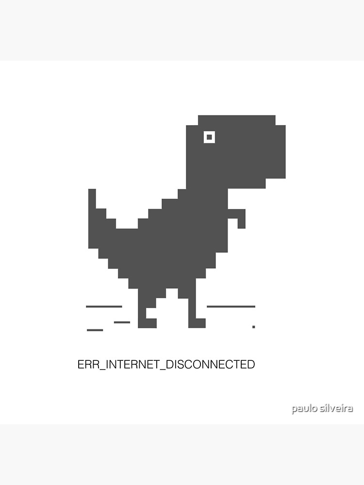 "Internet error Dinosaur. Geeks gift." Art Print by hypnotzd | Redbubble