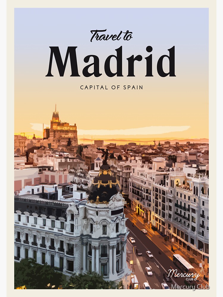 "Madrid " Magnet for Sale by Mercury Club | Redbubble