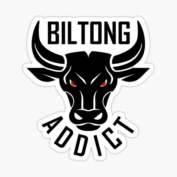"Biltong Addict for South Africans" Sticker for Sale by ALucreMusket ...