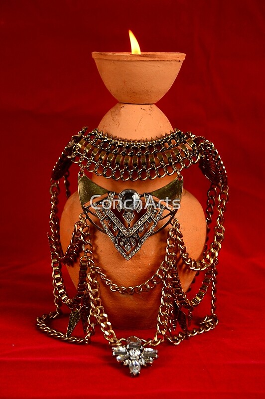 "Jeweled pottery art" by ConchArts | Redbubble