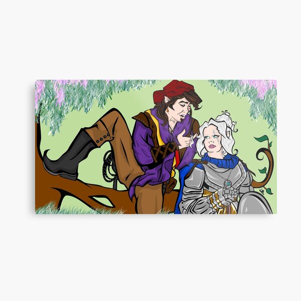 "Critical Role Scanlan and Pike digital art dnd game fantasy" Metal ...