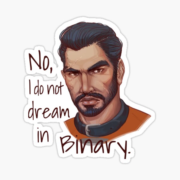 "Binary" Sticker for Sale by FromTheStone | Redbubble