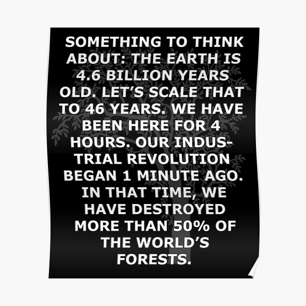 Deforestation Posters | Redbubble