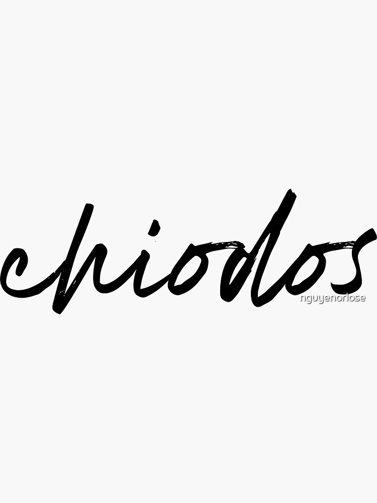 "chiodos band sticker" Sticker for Sale by nguyenorlose | Redbubble
